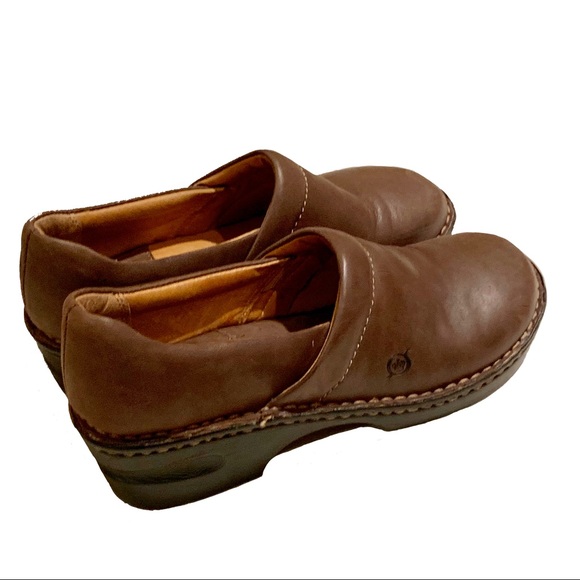 Born | Shoes | Born Brown Leather Clogs Size 75 | Poshmark